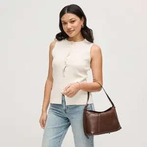 URBAN EXPRESSIONS Waylon Shoulder Bag - Chocolate