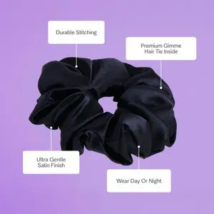 GIMME BEAUTY Large Satin Hair Scrunchies