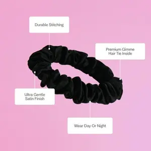 GIMME BEAUTY Slim Satin Hair Scrunchies