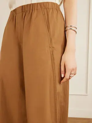 Theory Cotton Poplin Wide-leg Pants