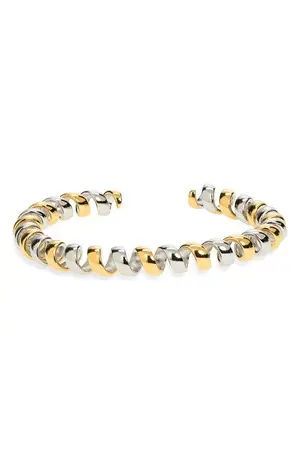 BRACHA Twisted Two-tone Cuff - Silver/gold