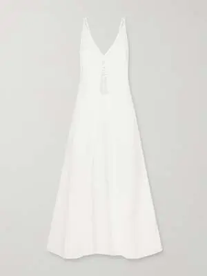 SIR. Klara Embroidered Maxi Dress - Ivory