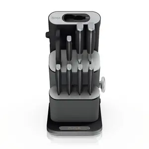 NINJA Neverdull 10-piece German Steel Knife Set With Removable Sharpener - Black