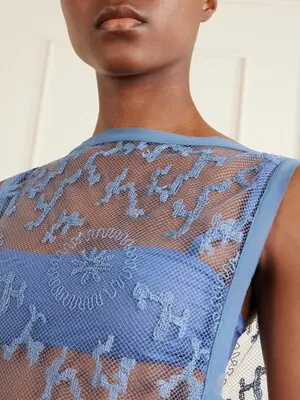 SIR. Leif Embroidered Tulle Top