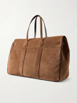 Brunello Cucinelli Suede Weekend Bag - Brown