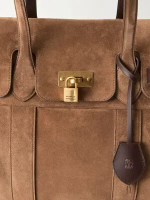 Brunello Cucinelli Suede Weekend Bag - Brown