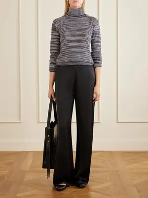 Missoni Striped Cashmere And Wool-blend Turtleneck Sweater - Multi