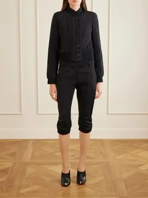 Alexander McQueen Wool Straight-leg Capri Pants