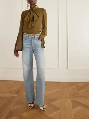 Saint Laurent Le 5 À 7 Suede Shoulder Bag