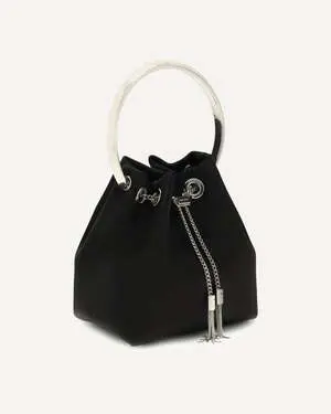 JIMMY CHOO Bon Bon Bucket Bag - Black