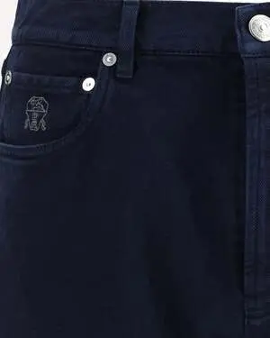 Brunello Cucinelli Gart-dyed Denim Pants