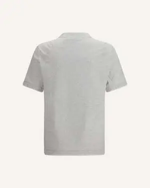 Brunello Cucinelli T-shirt In Cotton With A Logo Ale