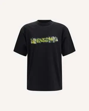 Balenciaga Messy Spray T-shirt In Cotton Mae