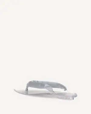 Alaïa Satin Flip Flop Sandals
