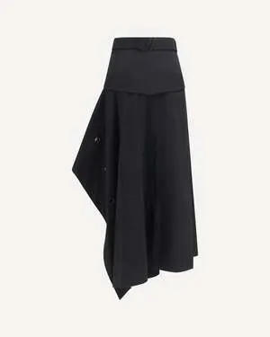 Burberry Heather Asymmetric Skirt - Black