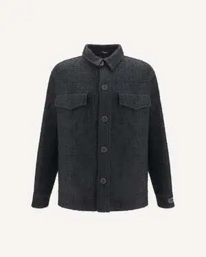 Balmain Tweed Buttoned Jacket - Black