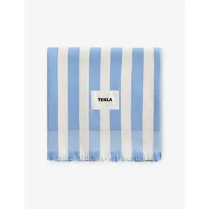 TEKLA Striped Terry Cotton Beach Towel - Moro Stripes