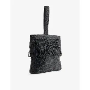 Rixo Zenni Fringed Beaded Bag