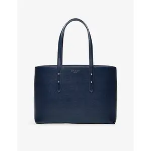 ASPINAL OF LONDON Regent Leather Tote Bag - Navy
