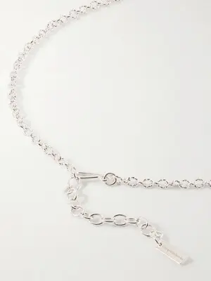 Completedworks Recycled Pendulum Necklace With Pearls And Zirconia