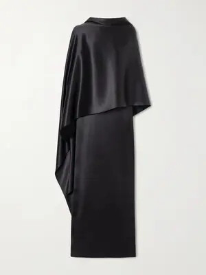 Bottega Veneta Silk-satin Maxi Dress - Black