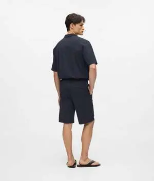 Karl Lagerfeld Monogram Shorts - Navy