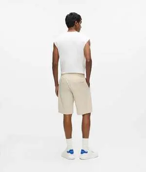 Karl Lagerfeld Monogram Textured Shorts - Sand