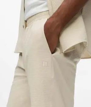 Karl Lagerfeld Monogram Relaxed Fit Shorts - Sand