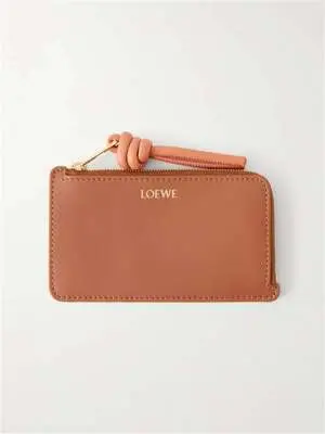 Loewe Knot Leather Cardholder Tan