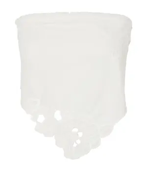 SIR. Klara Cropped Broderie Anglaise Top - Neutrals