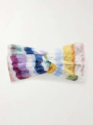 Missoni Striped Crochet-knit Headband