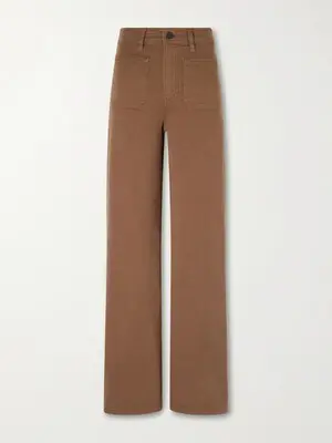 FRAME Le Slim Palazzo High-rise Wide-leg Jeans - Brown