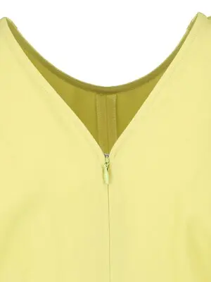 Victoria Beckham Midi Dress "bela" In Crêpe Satin - Yellow