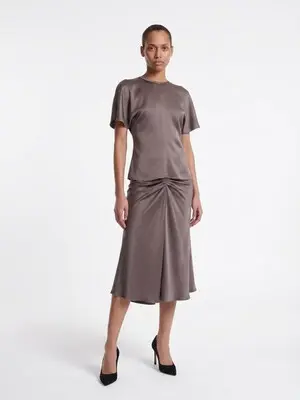 Victoria Beckham Midi Skirt "bela - Gray