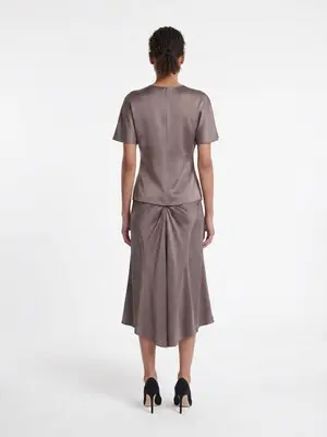 Victoria Beckham Midi Skirt "bela - Gray