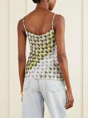 Missoni Metallic Crochet-knit Tank