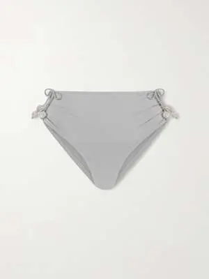 ERES Christie Embellished Stretch-jersey Bikini Briefs - Gray