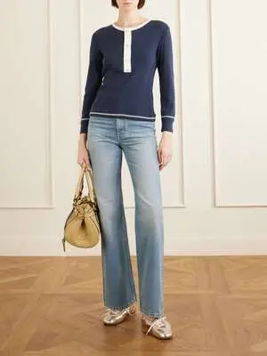 Chloé Kick Metallic Leather Sneakers