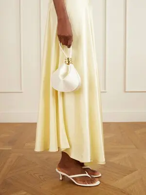 AMANU The Zambia Mini Satin Clutch - Neutrals