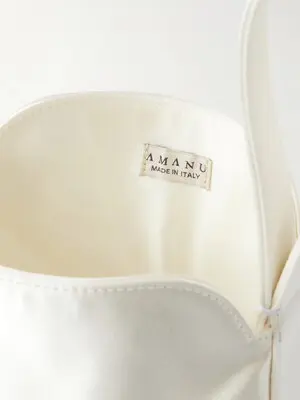 AMANU The Zambia Mini Satin Clutch - Neutrals