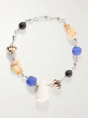 Tohum Design Samsara Sterling Silver And Seashell Beaded Necklace