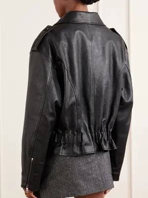 BLAZÉ MILANO Mick Double-breasted Leather Jacket
