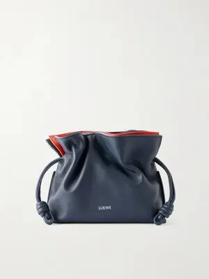 Loewe Flamenco Layers Mini Leather Clutch - Blue