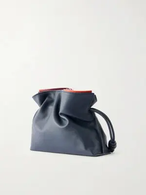 Loewe Flamenco Layers Mini Leather Clutch - Blue