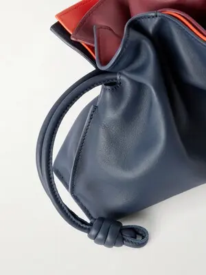 Loewe Flamenco Layers Mini Leather Clutch - Blue