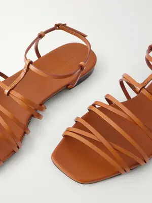 JIL SANDER Hydra Leather Sandals