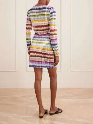 Missoni Striped Crochet-knit Coverup