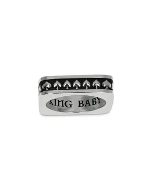 KING BABY STUDIO Sterling Spade Suit Stack Ring