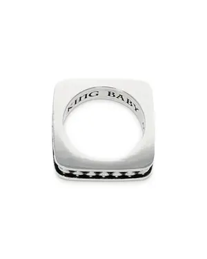 KING BABY STUDIO Sterling Spade Suit Stack Ring