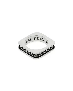 KING BABY STUDIO Sterling Square Stack Ring